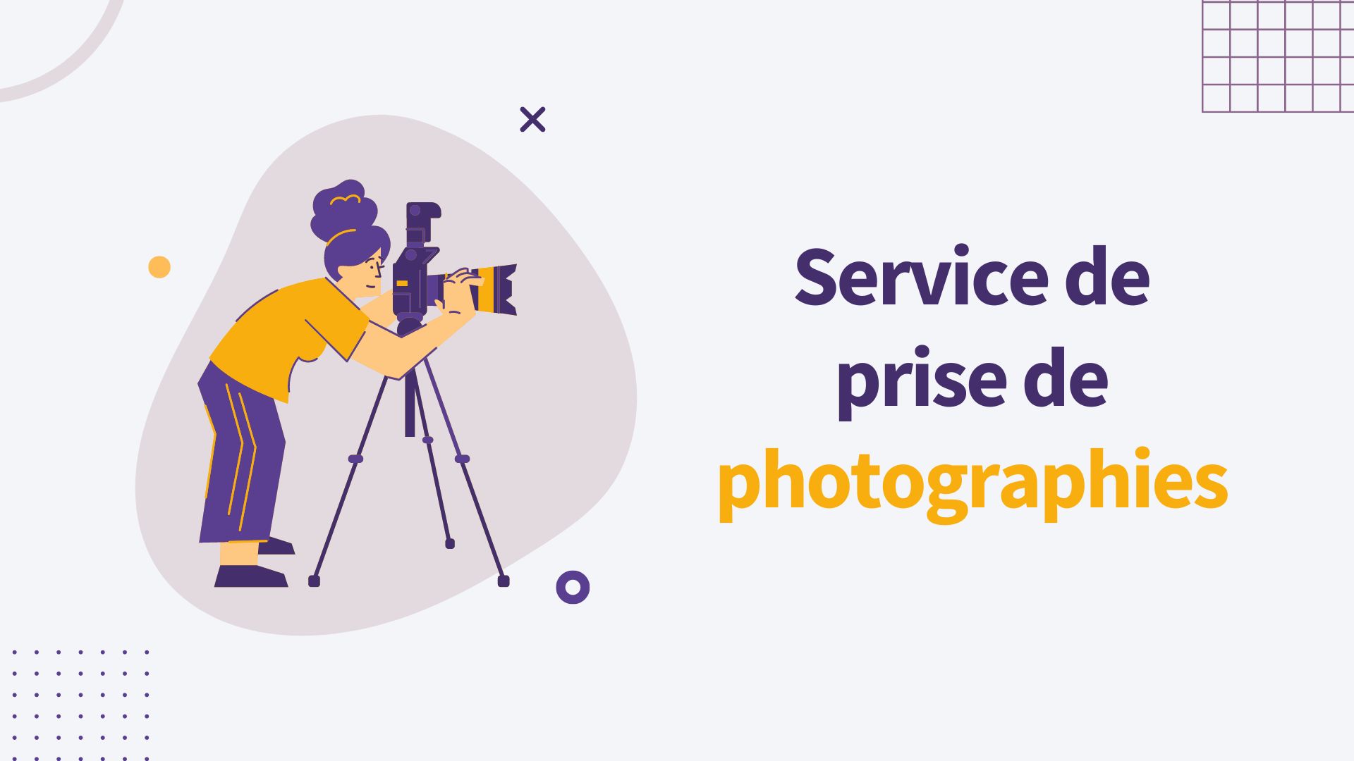 Service de prise de photographies personnalisées
